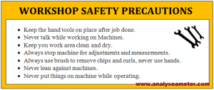 Industrial Safety Precautions on different machines & Hand tools ...